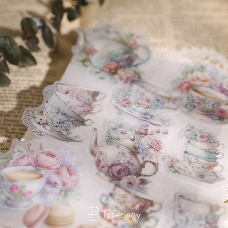 Wulo Afternoon Tea Vellum Stickers - Taperlogy