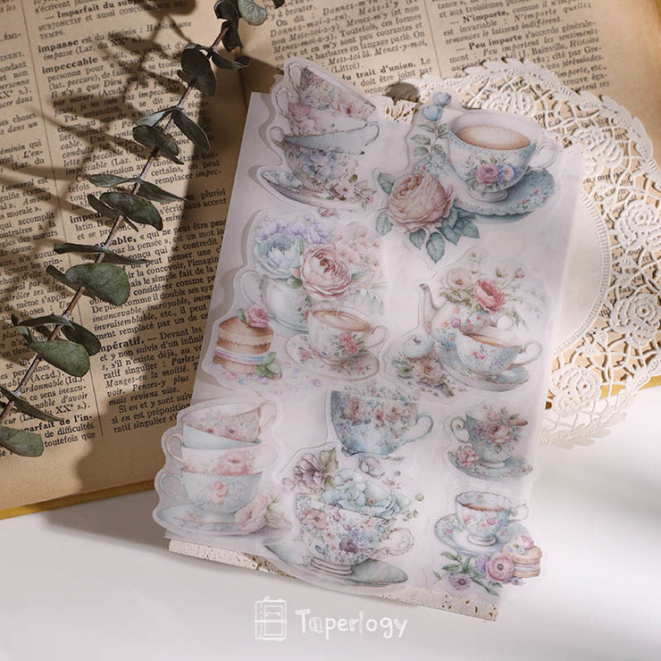 Wulo Afternoon Tea Vellum Stickers - Taperlogy