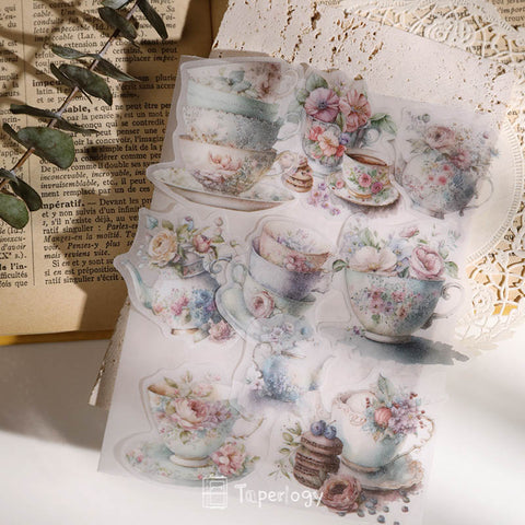 Wulo Afternoon Tea Vellum Stickers - Taperlogy