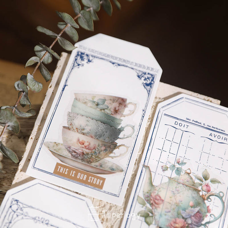 Wulo Afternoon Tea Vellum Stickers - Taperlogy