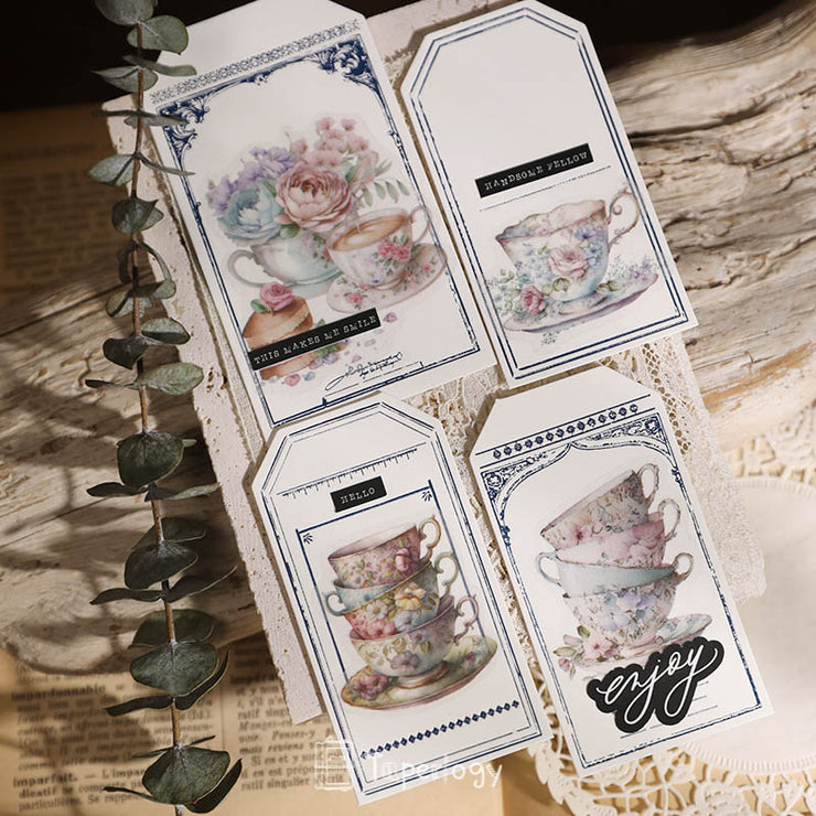 Wulo Afternoon Tea Vellum Stickers - Taperlogy