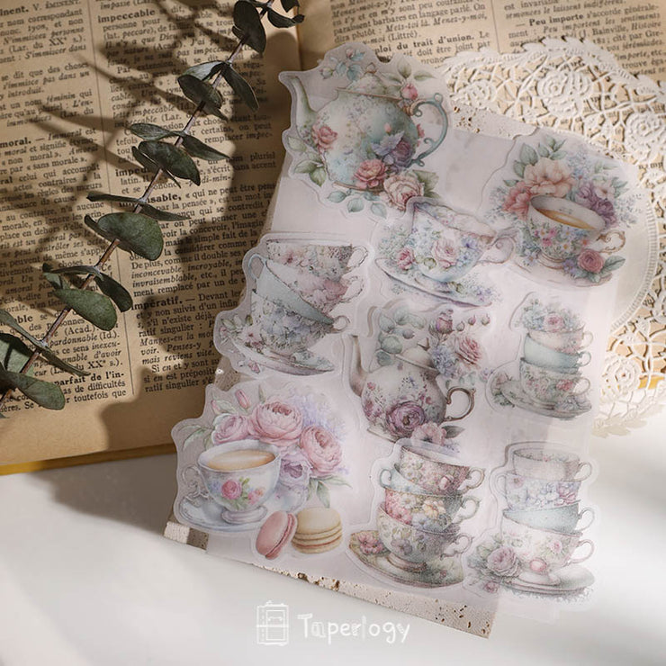 Wulo Afternoon Tea Vellum Stickers - Taperlogy