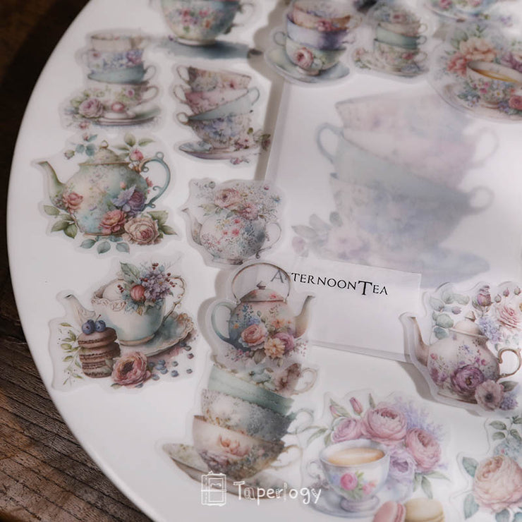 Wulo Afternoon Tea Vellum Stickers - Taperlogy