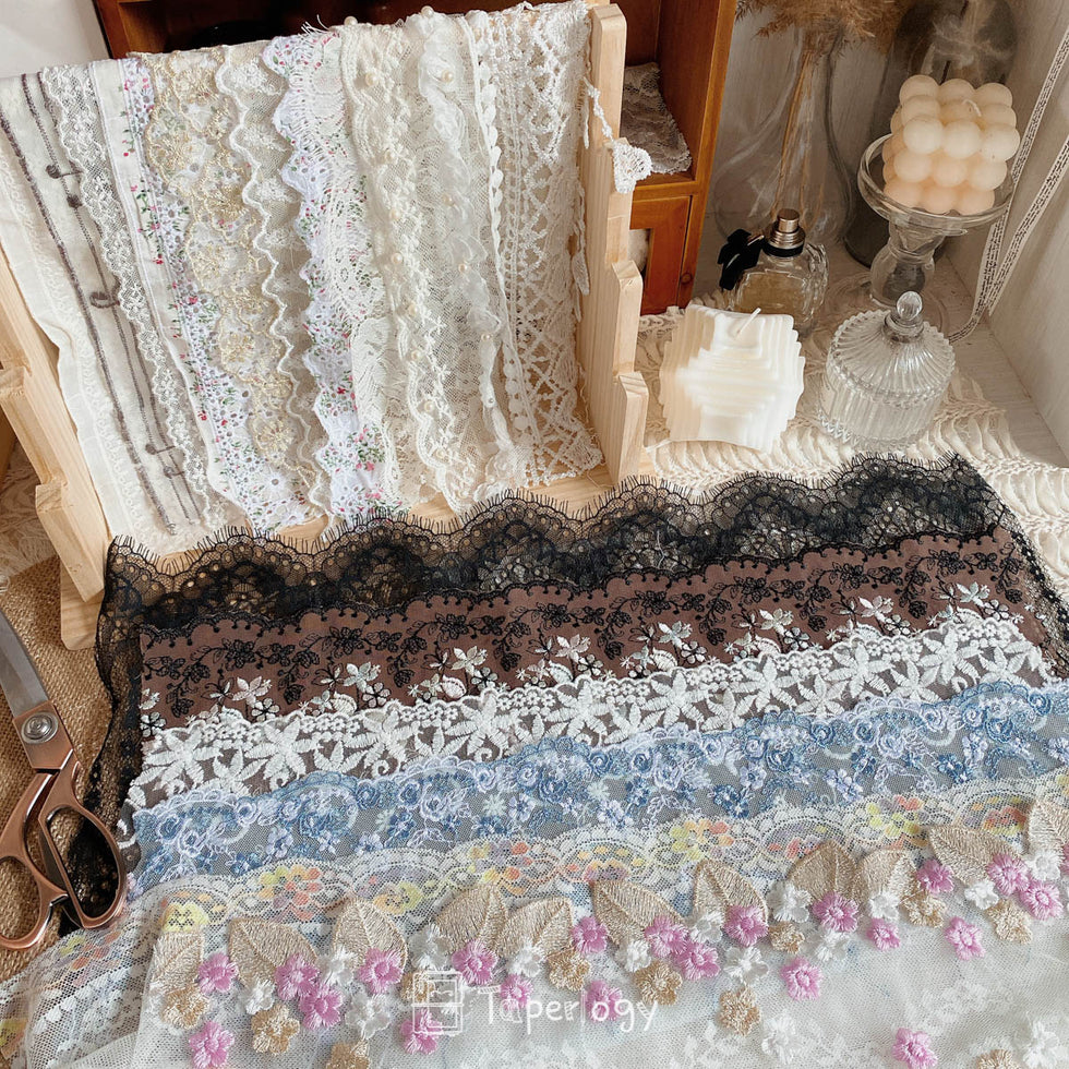 Jogo Premium Wide Floral Lace Pack - Taperlogy