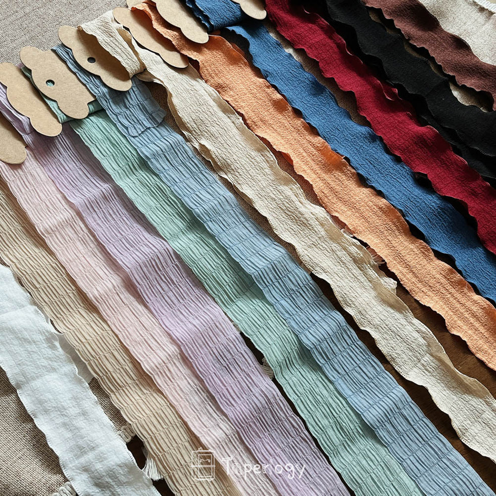 Zoze Textured Fabric Ribbon Pack - Taperlogy