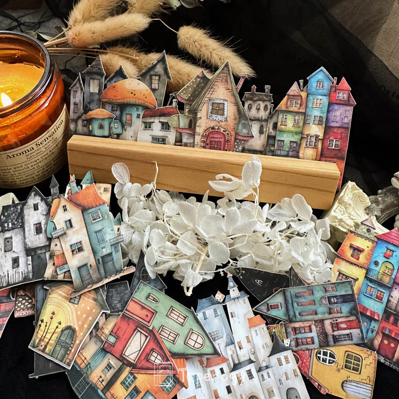 Hazo Tiny Town Cardstock Stickers - Taperlogy