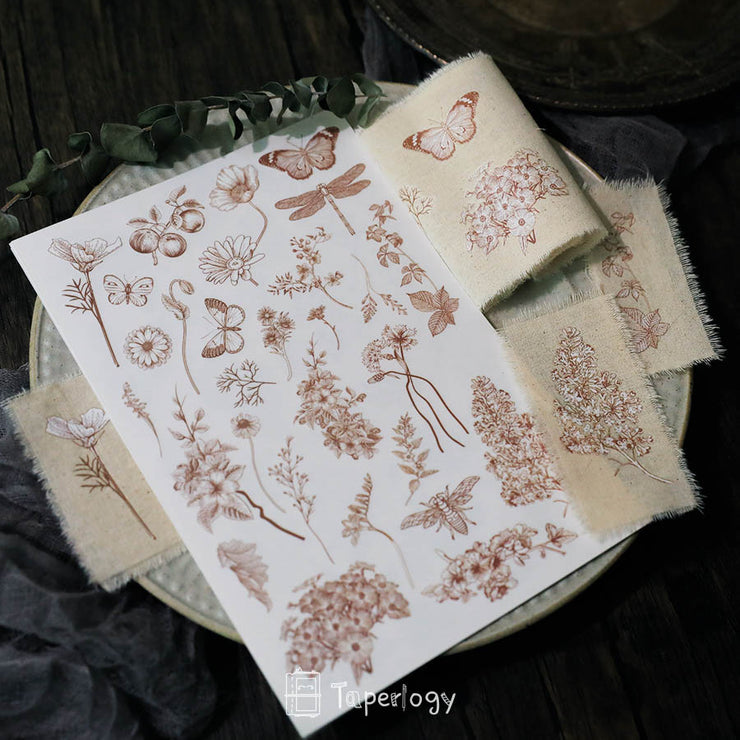 Joli Floral Upsized Rub-on Stickers | Transfer Sticker - Taperlogy