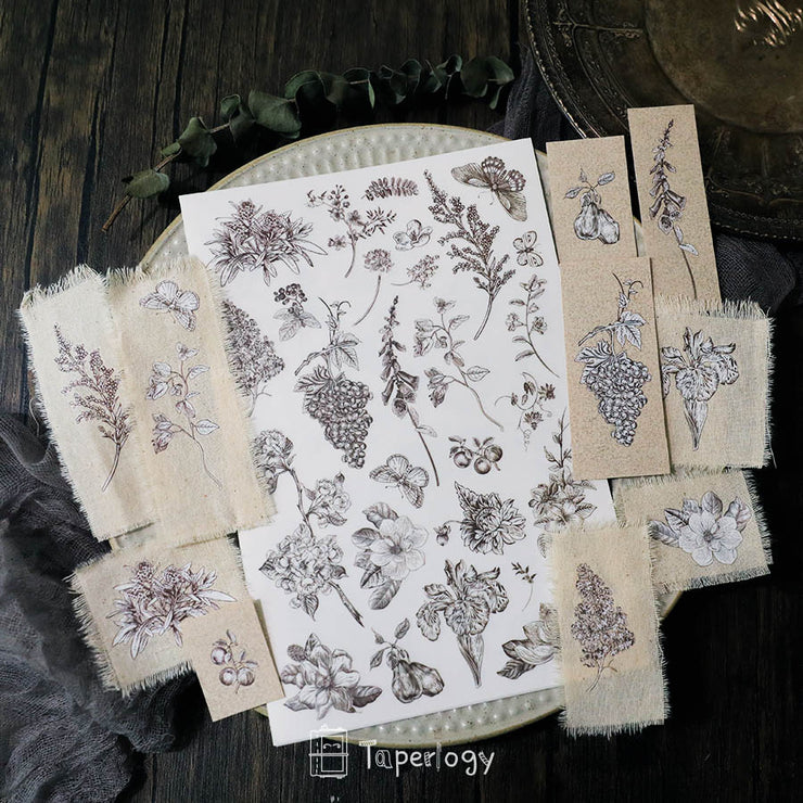 Joli Floral Upsized Rub-on Stickers | Transfer Sticker - Taperlogy