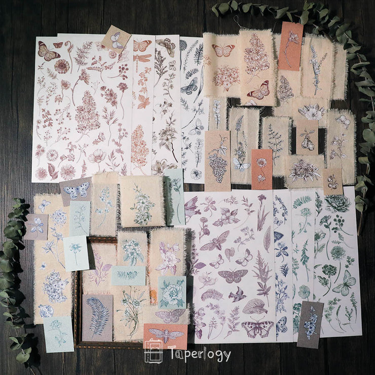 Joli Floral Upsized Rub-on Stickers | Transfer Sticker - Taperlogy