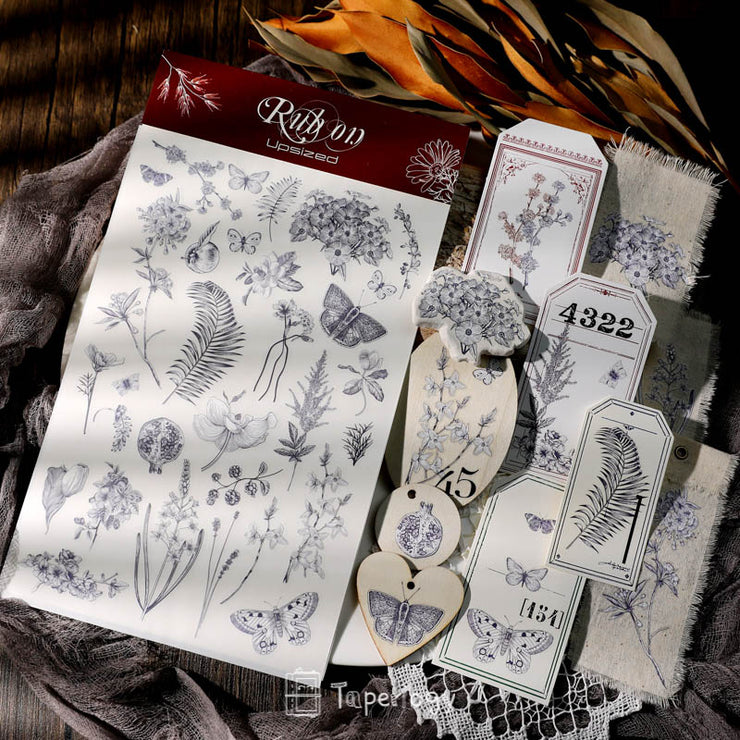 Joli Floral Upsized Rub-on Stickers | Transfer Sticker - Taperlogy