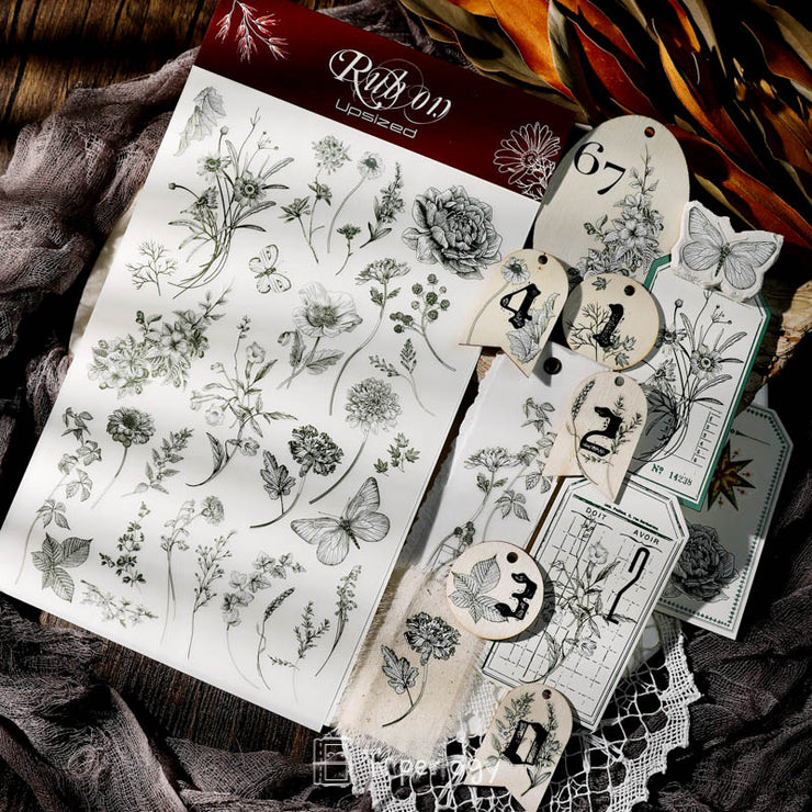 Joli Floral Upsized Rub-on Stickers | Transfer Sticker - Taperlogy