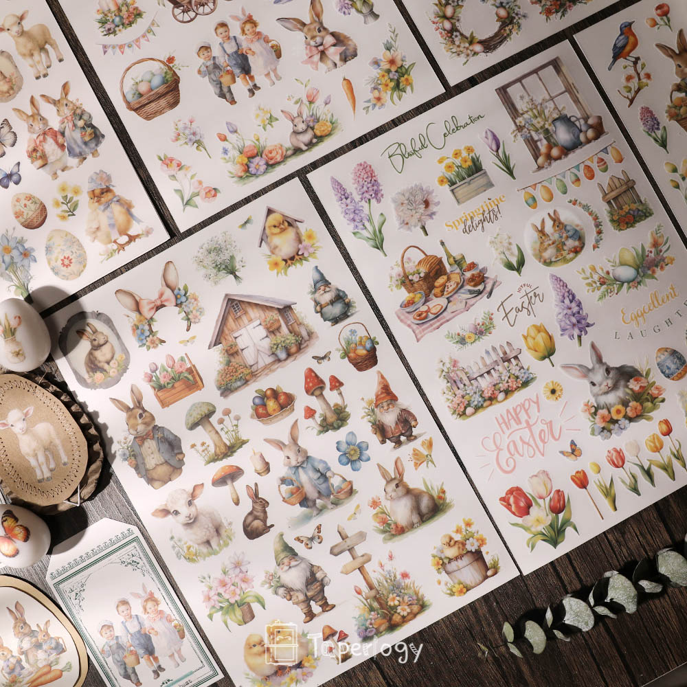 Noli Easter Rub-on Stickers | Transfer Sticker - Taperlogy