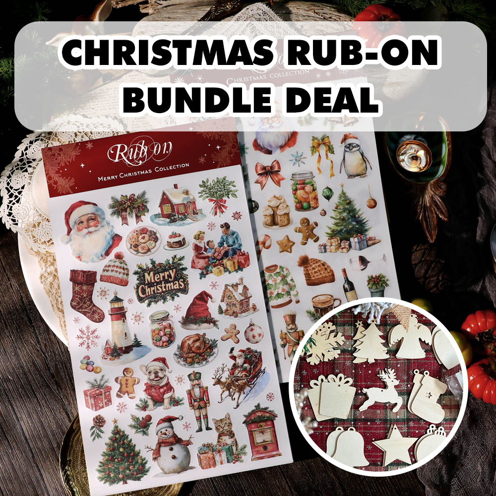 [Christmas Bundle Deal] The Tinsel & Tidings Rub-on Stickers Bundle ...