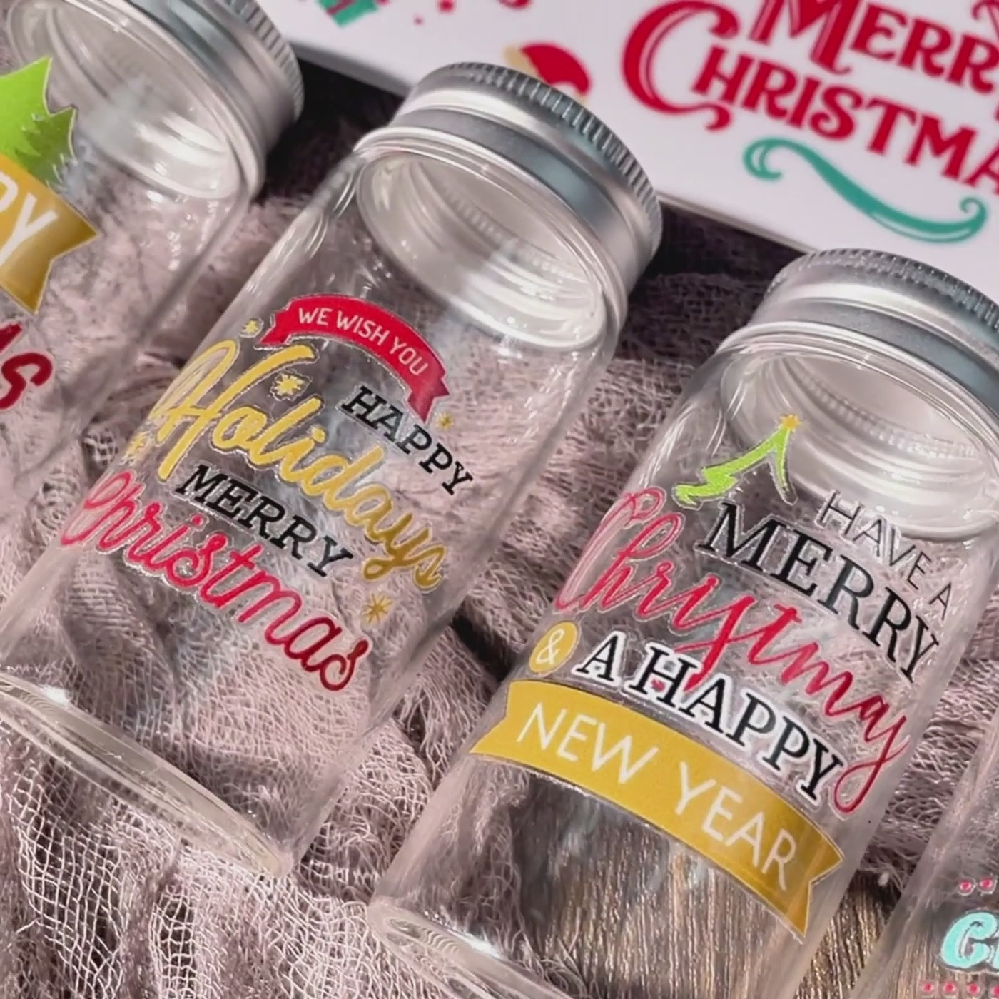 Dano Christmas Wishes Crystal Rub-on Stickers - Taperlogy