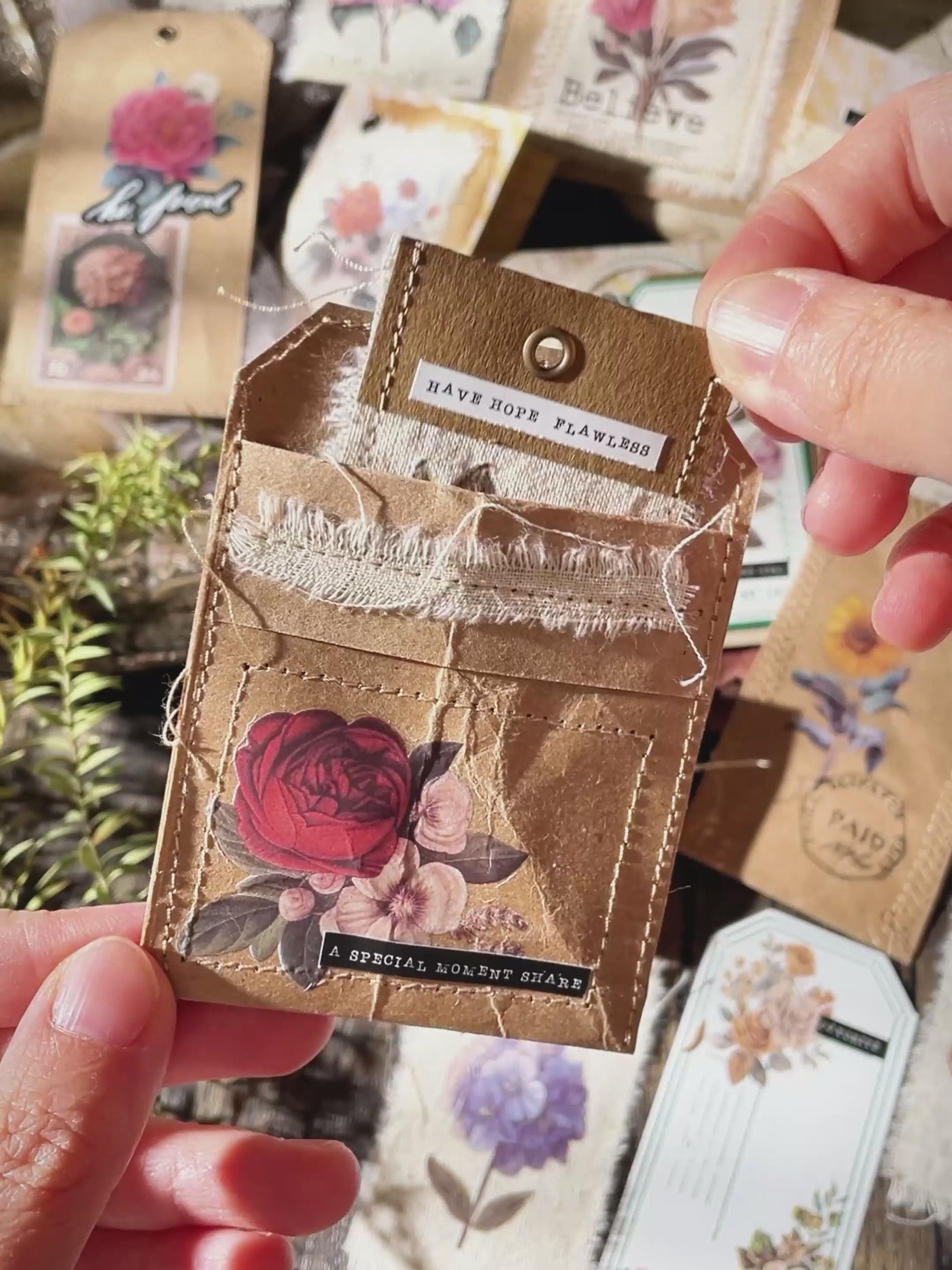 Yoli Vintage Floral Rub-on Stickers | Transfer Sticker - Taperlogy