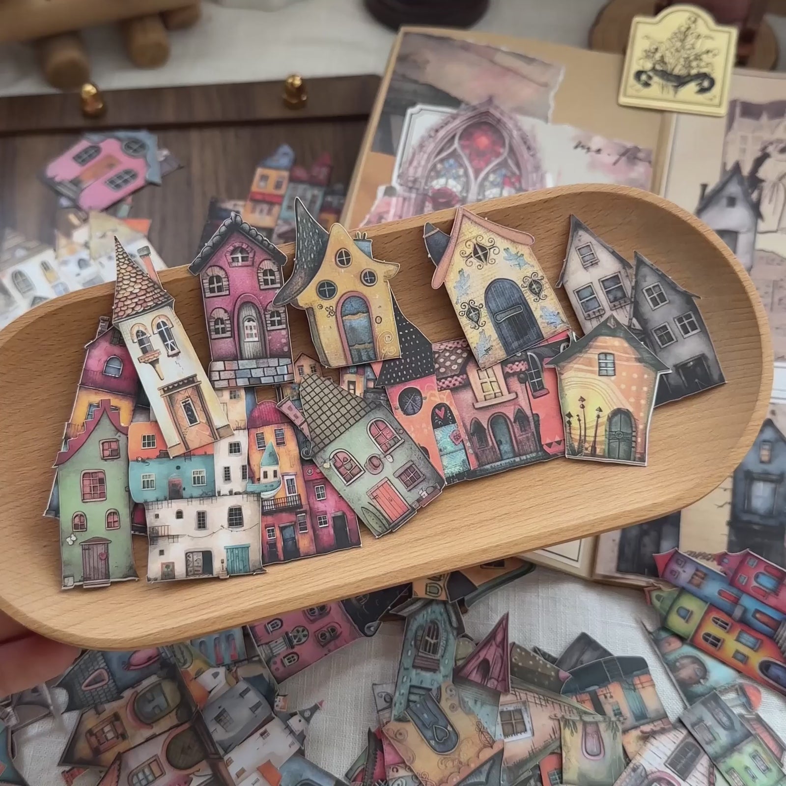 Hazo Tiny Town Cardstock Stickers - Taperlogy