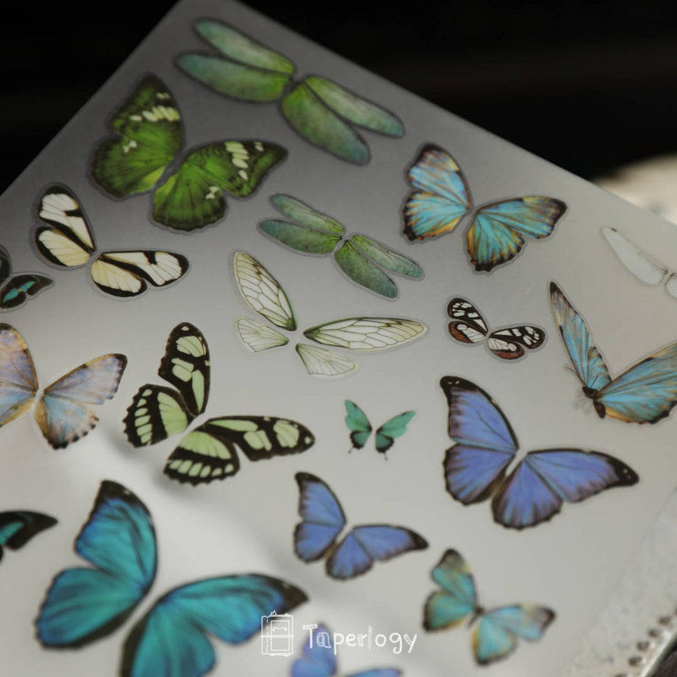 Boli Butterflies Rub-on Sticker | Transfer Sticker - Taperlogy