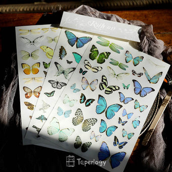Boli Butterflies Rub-on Sticker | Transfer Sticker - Taperlogy